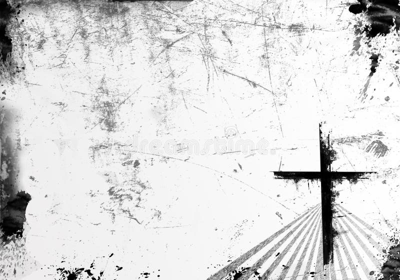 Edgy Background with Black Cross Stock Illustration - Illustration of ...