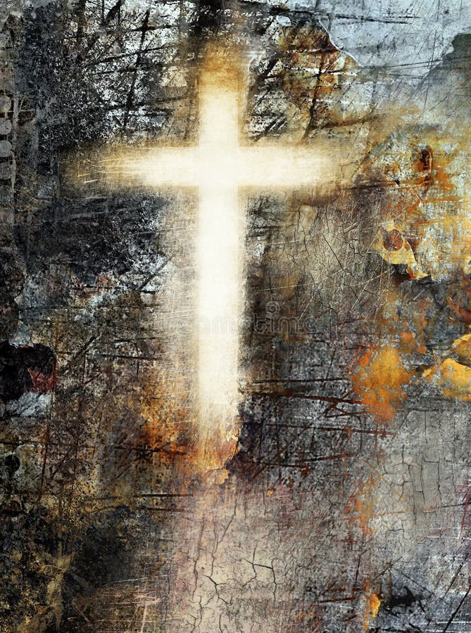 Grunge cross background stock illustration. Illustration of graphic ...