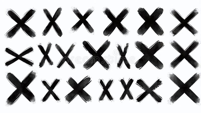 Grunge Crosses Pattern stock illustration. Illustration of checkmark ...