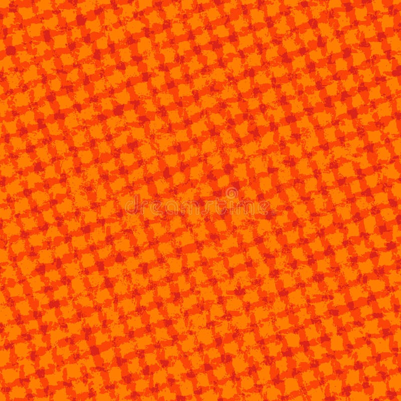 Textura De Fondo De Mantel a Cuadros Naranja Stock de ilustración ...