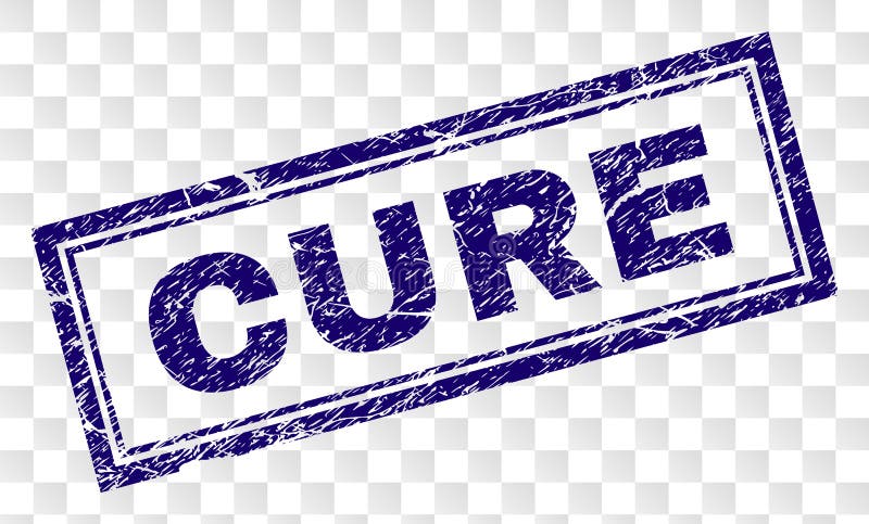 Grunge CURE Rectangle Stamp Stock Vector - Illustration of vector ...