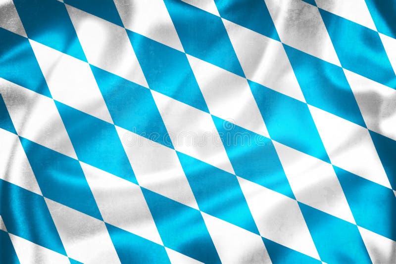 Grunge 3D Illustration of Bavaria State of Germany Flag Stock ...