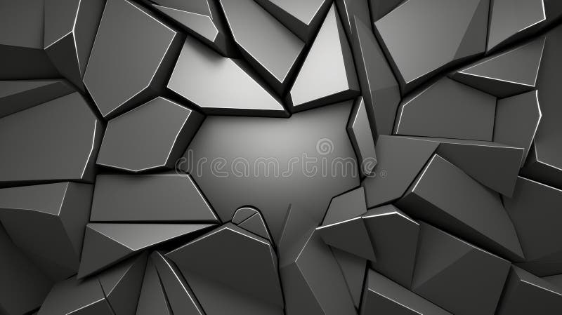 Grunge Dark Cracked Mirror 3d Abstract Texture Background Banner for ...