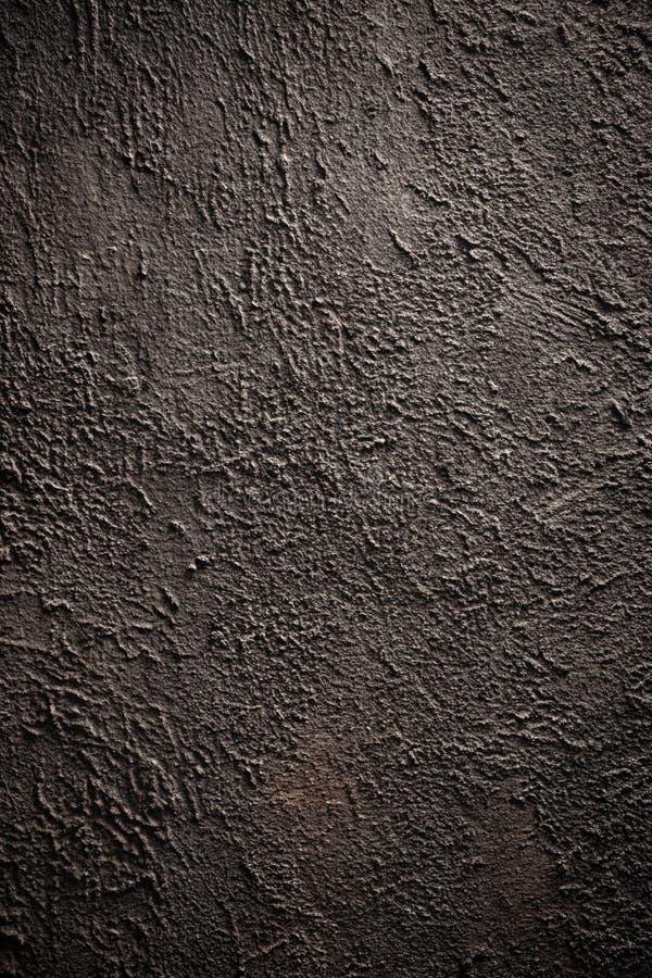 Grunge Dark Plaster Wall with Rough Black Stucco Texture Stock ...