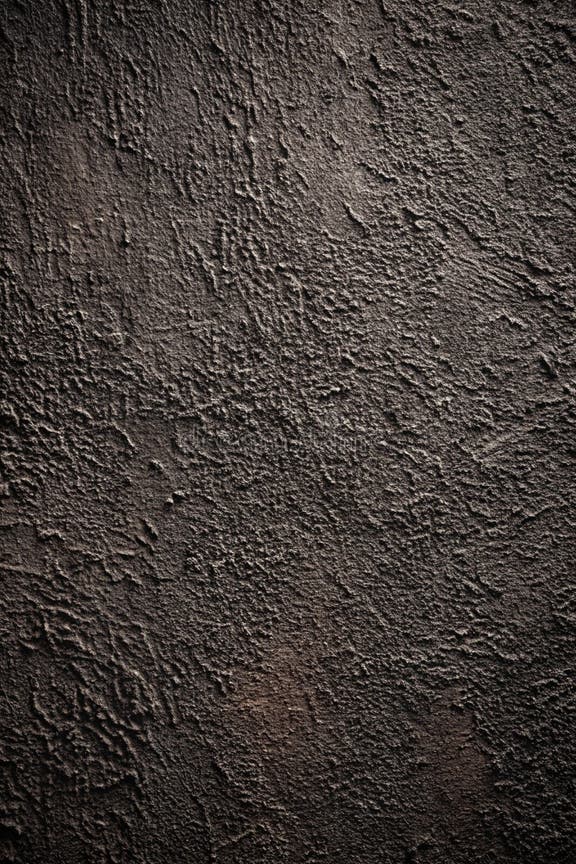 Grunge Dark Plaster Wall with Rough Black Stucco Texture Stock ...