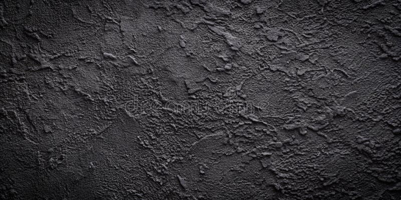 Grunge Dark Plaster Wall with Rough Black Stucco Texture Stock ...