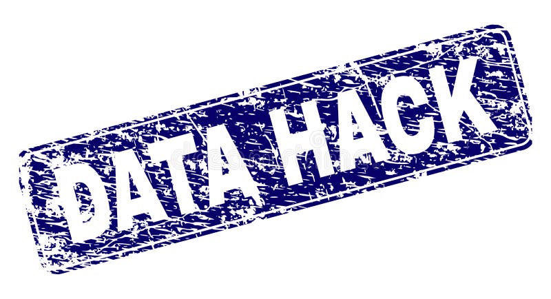 Grunge DATA HACK Framed Rounded Rectangle Stamp Stock Vector ...