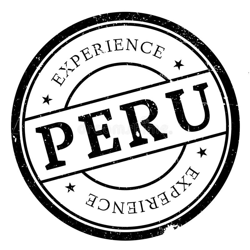 Sello de Perú ilustración del vector. Ilustración de abrace - 121934414