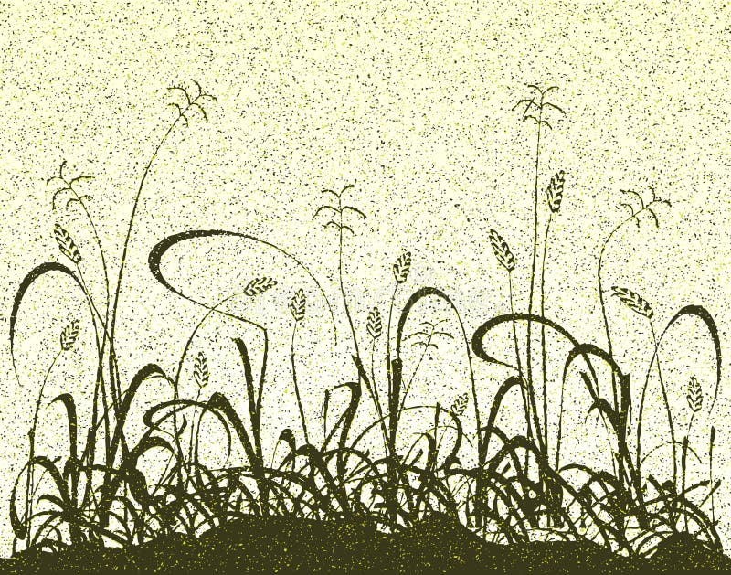 Grunge del prado ilustración del vector. Ilustración de fondo - 5734905