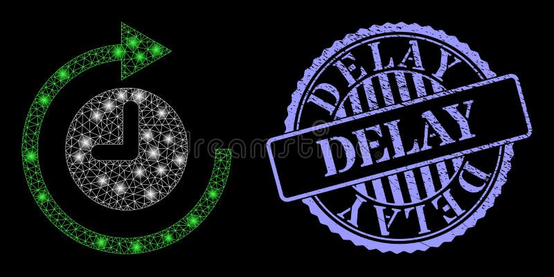 Grunge Delay Stamp Seal and Glossy Mesh Clockwise Rotation with ...