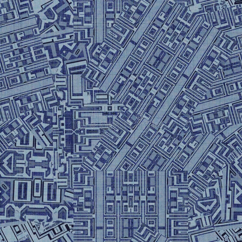 Grunge Denim Random Geometric Acid Wash Seamless Texture Material ...