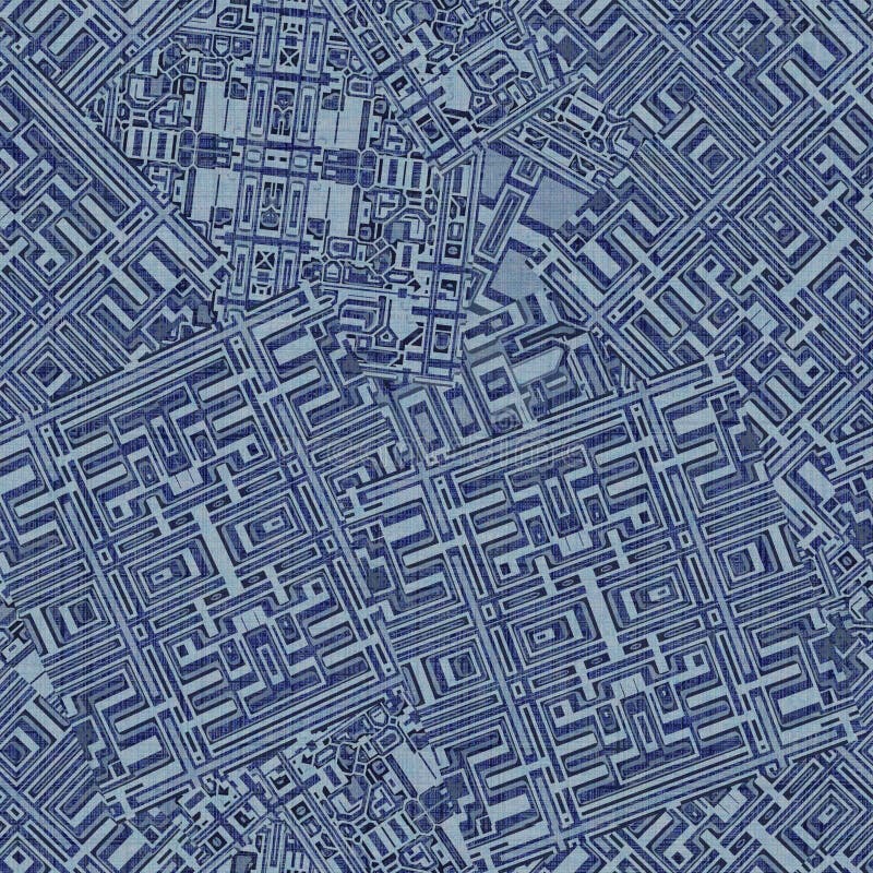 Grunge Denim Random Geometric Acid Wash Seamless Texture Material ...