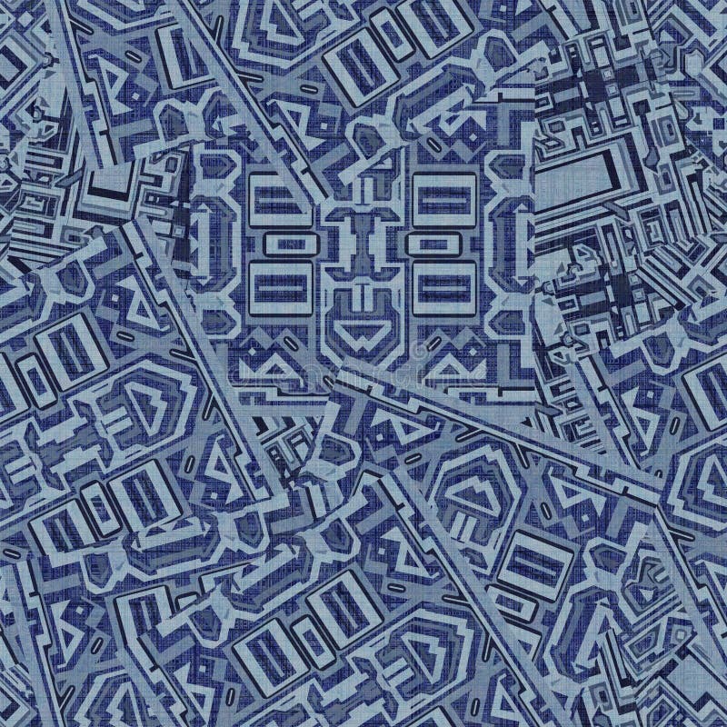 Grunge Denim Random Geometric Acid Wash Seamless Texture Material ...