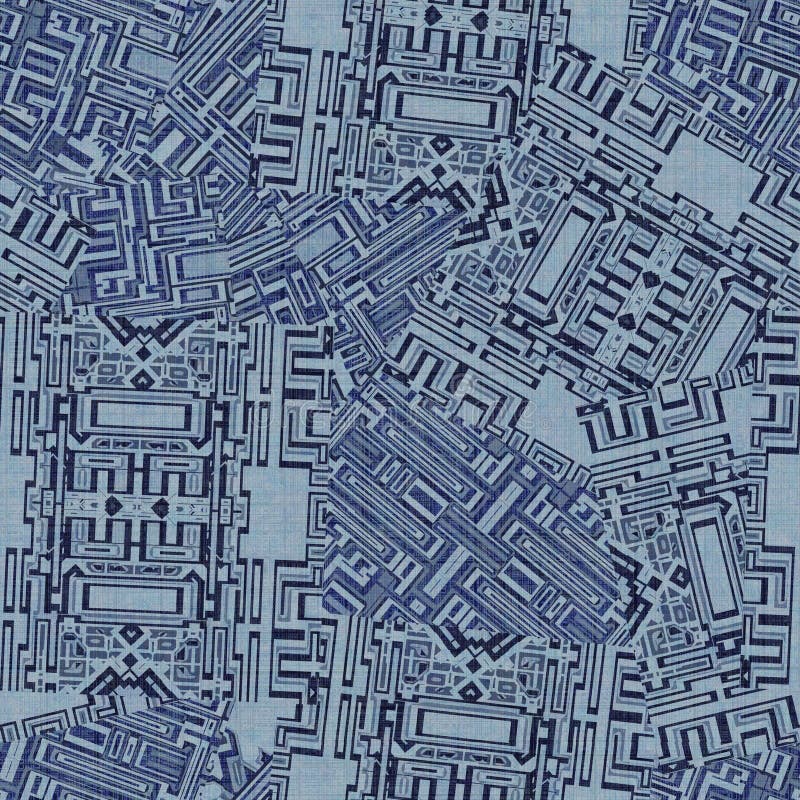 Grunge Denim Random Geometric Acid Wash Seamless Texture Material ...