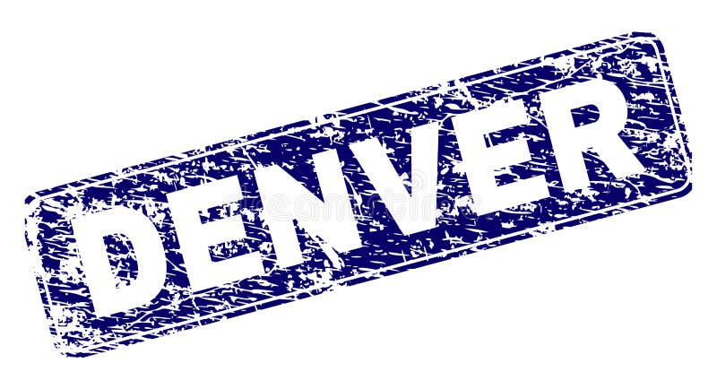 Grunge DENVER Framed Rounded Rectangle Stamp Stock Vector ...