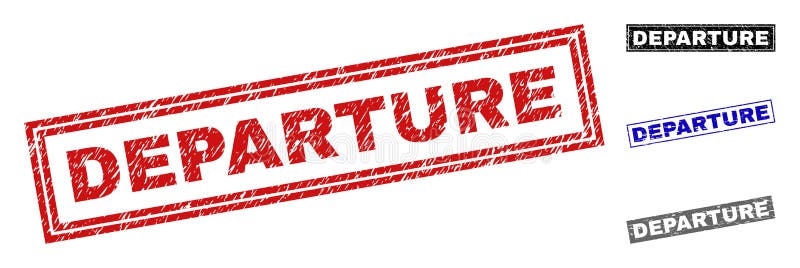 Grunge Textured DEPARTURE Stamp Seal Stock Vector - Illustration of ...