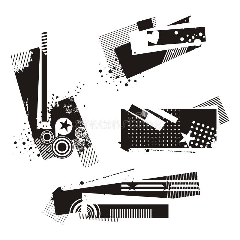 Grunge design elements stock vector. Illustration of digital - 2818593