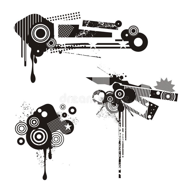 Grunge design elements stock vector. Illustration of music - 4013640