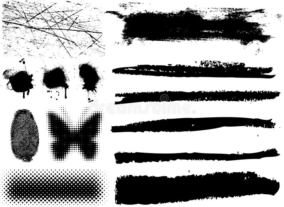 Various Different Grunge Design Elements Stock Illustrations – 319 Various Different Grunge ...