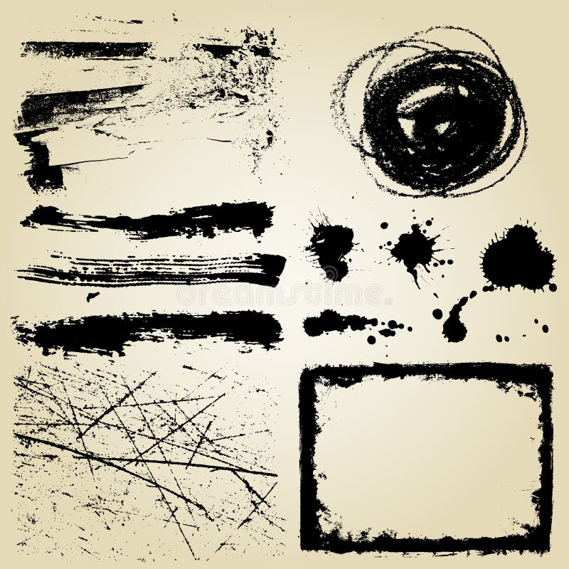 Grunge design elements stock vector. Illustration of vector - 8350552