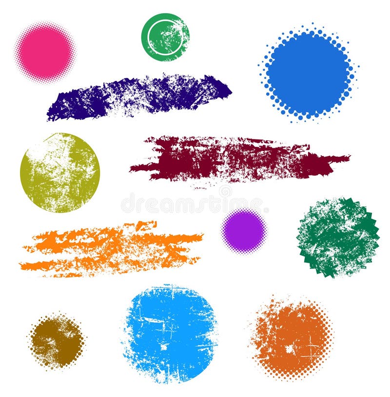 Grunge Design Set stock vector. Illustration of sketch - 28934273