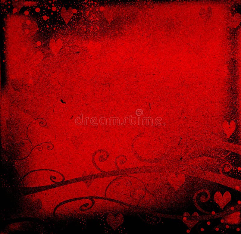 Grunge Design for Valentine Day Stock Illustration - Illustration of ...