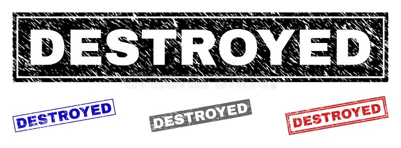 Destroyed Scratched Stamp Red Stock Illustrations – 89 Destroyed ...
