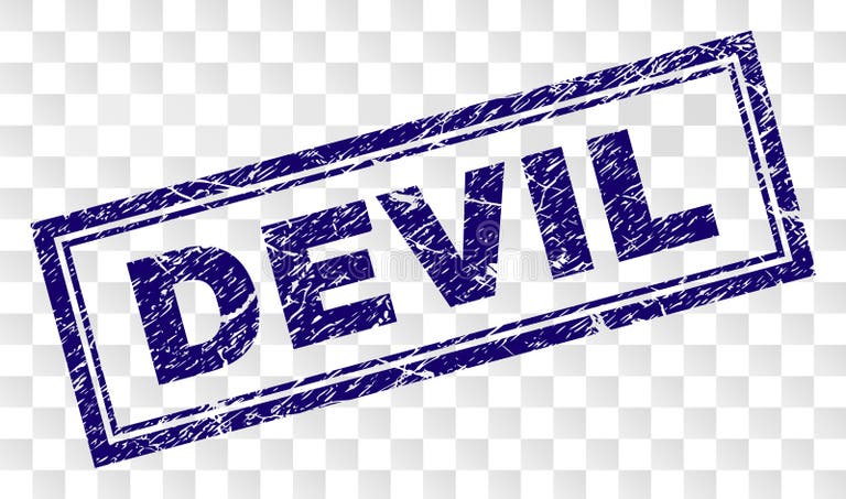Grunge DEVIL Rectangle Stamp Stock Vector - Illustration of satan ...