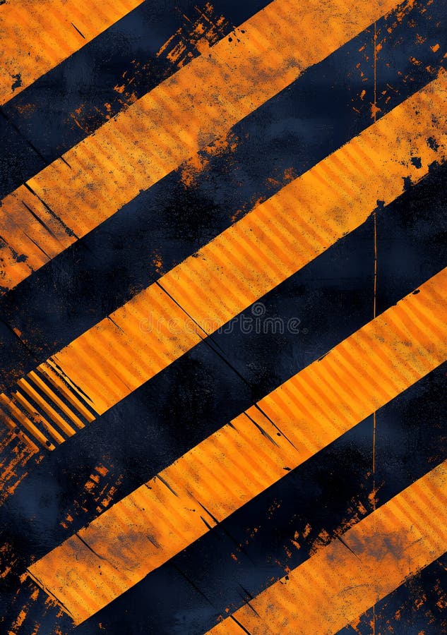 Grunge Diagonal Stripes Texture Background Orange Black Distressed ...