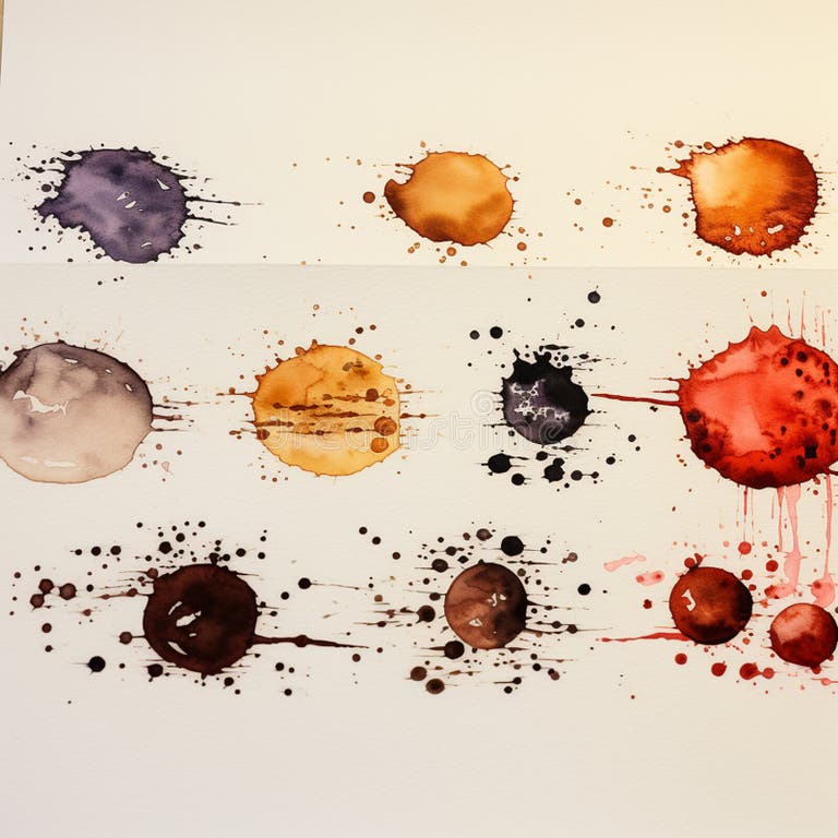Grunge Drips with Abstract Drip and Colorful Splat Stock Illustration ...