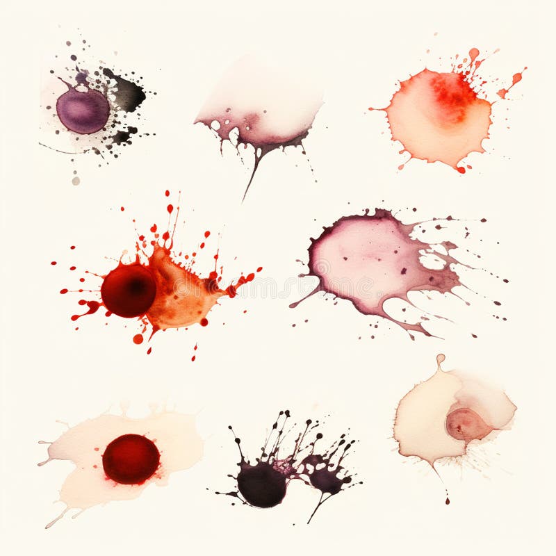 Grunge Drips with Splats of Abstract Drip Stock Illustration ...