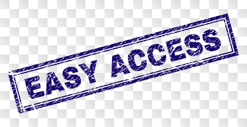 Grunge EASY ACCESS Rectangle Stamp Stock Vector - Illustration of ...