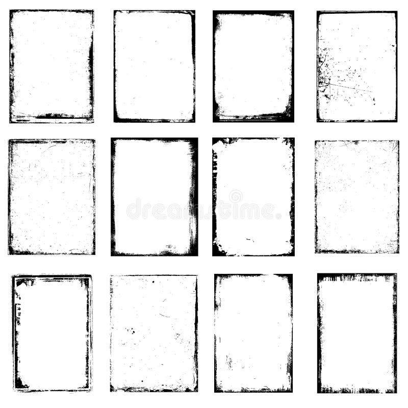 Grunge edge frames stock vector. Illustration of dirt - 21304100