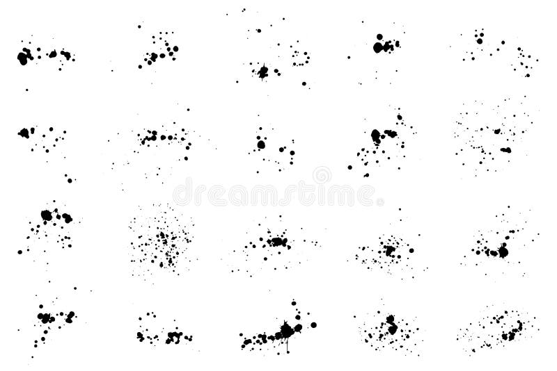 Overlay, Elements of Paint Ink Splatter. Vector Illustration Stock ...