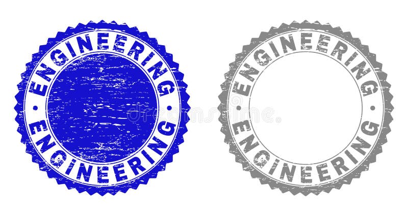 Grunge ENGINEERING Textured Stamps Stock Vector - Illustration of ...
