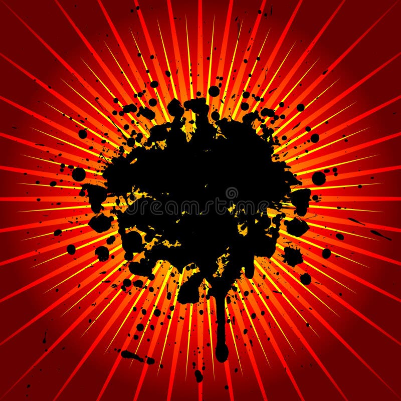 Fire blast stock vector. Illustration of light, strike - 13760970