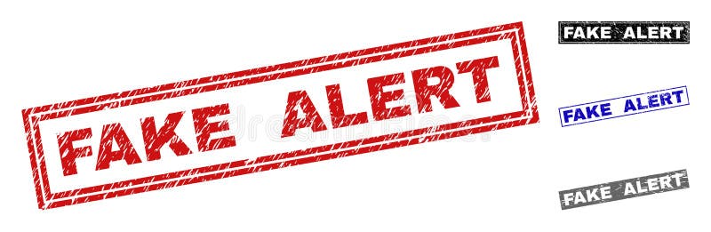 Grunge FAKE ALERT Textured Rectangle Watermarks Stock Vector ...