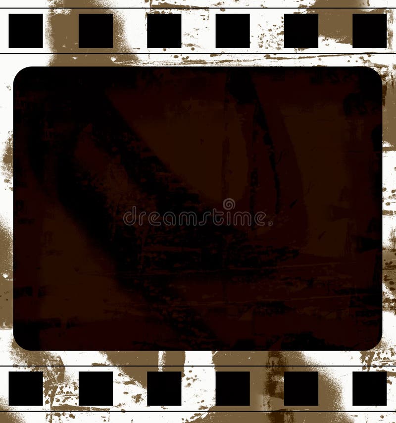 Grunge film frame stock illustration. Illustration of abstract - 2320560
