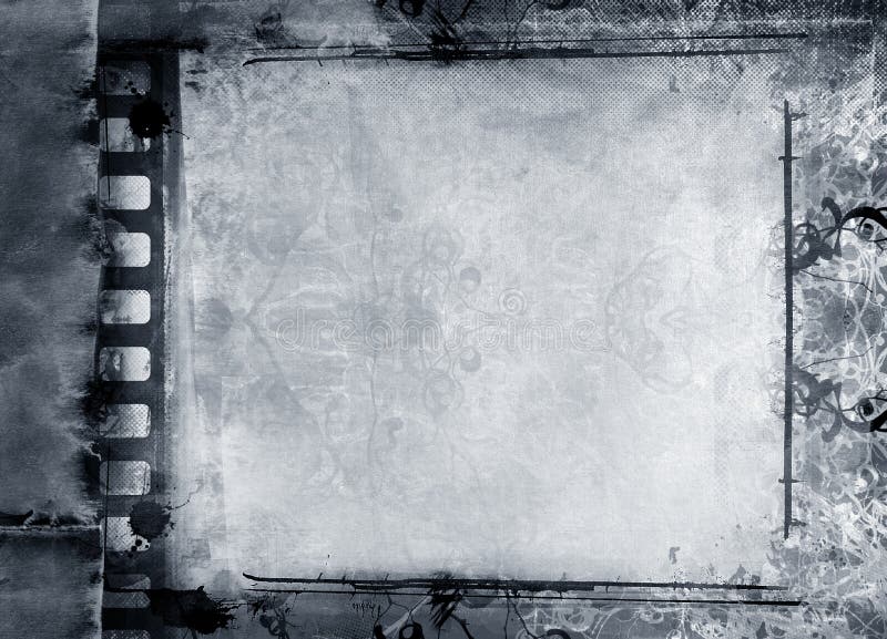 Grunge film frame stock illustration. Illustration of movie - 2741739