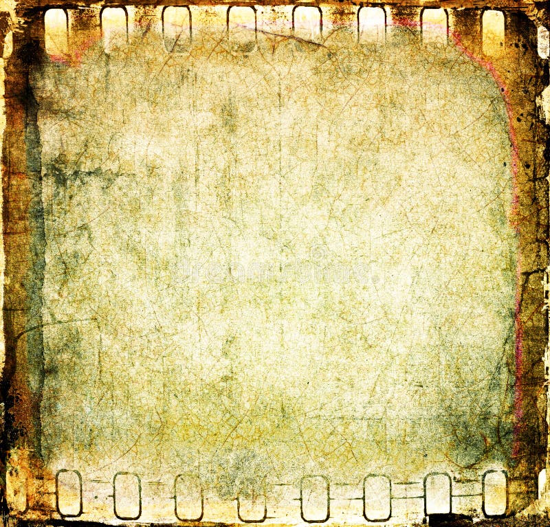 Old Film Negative Frame - Grunge Background Stock Illustration ...