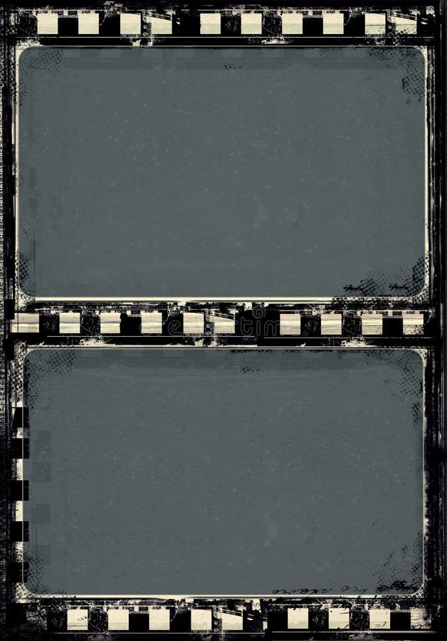 Grunge film frame stock illustration. Illustration of decoration - 6495297
