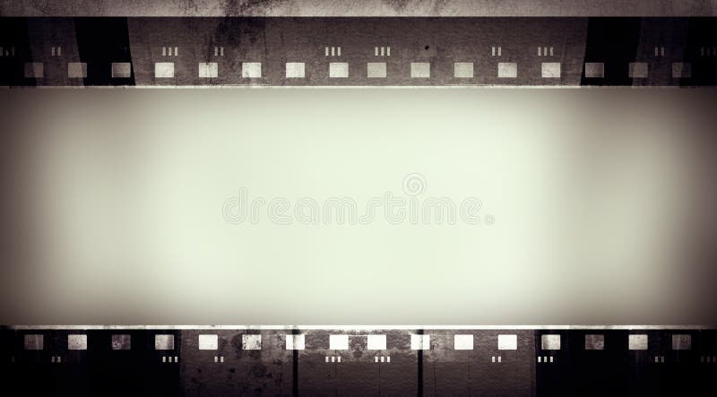 Grunge Film Frame with Space for Text or Image Stock Image - Image of ...