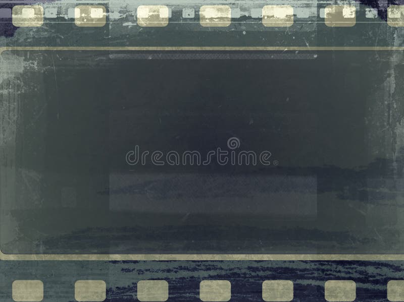Grunge Film Frame with Space for Text or Image Stock Photo - Image of ...