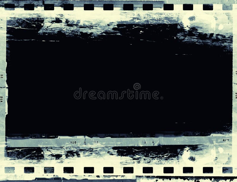 Grunge Film Frame with Space for Your Text Stock Illustration ...