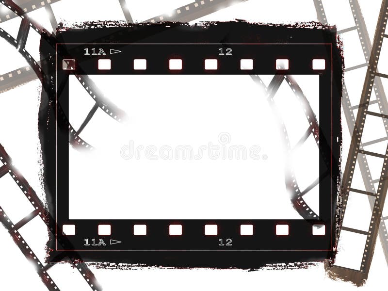 Grunge film poster stock illustration. Illustration of frame - 12697158
