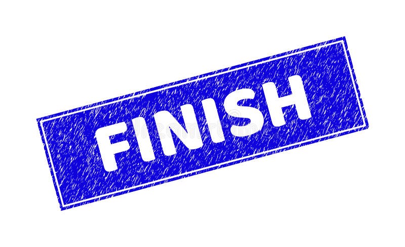 Grunge FINISH Textured Rectangle Watermark Stock Vector - Illustration ...