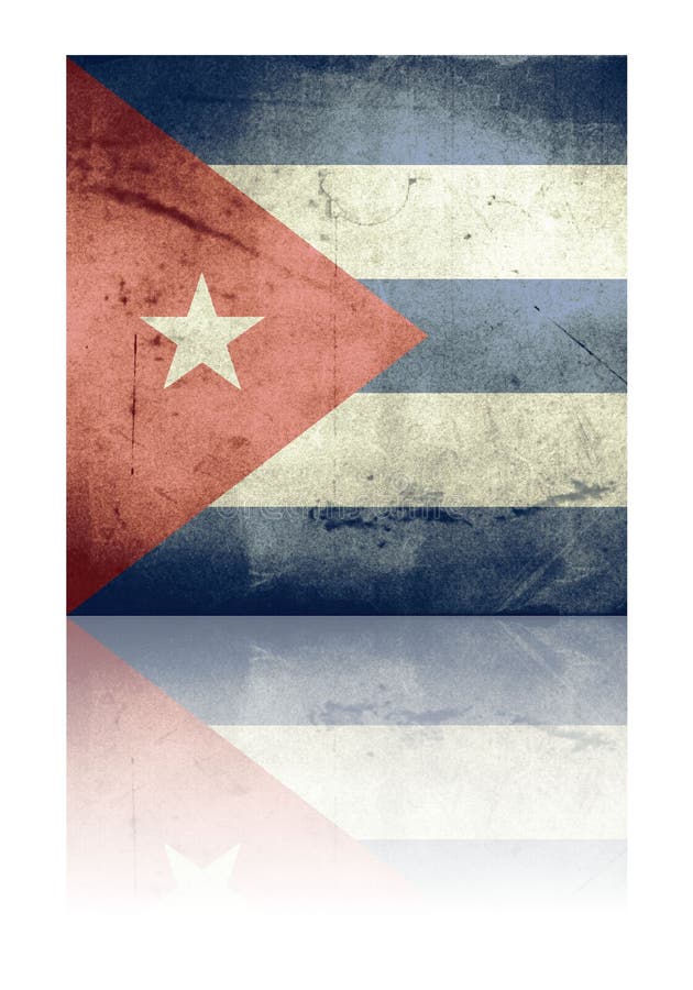 Distressed cuban flag stock image. Image of rough, cubano - 1233397