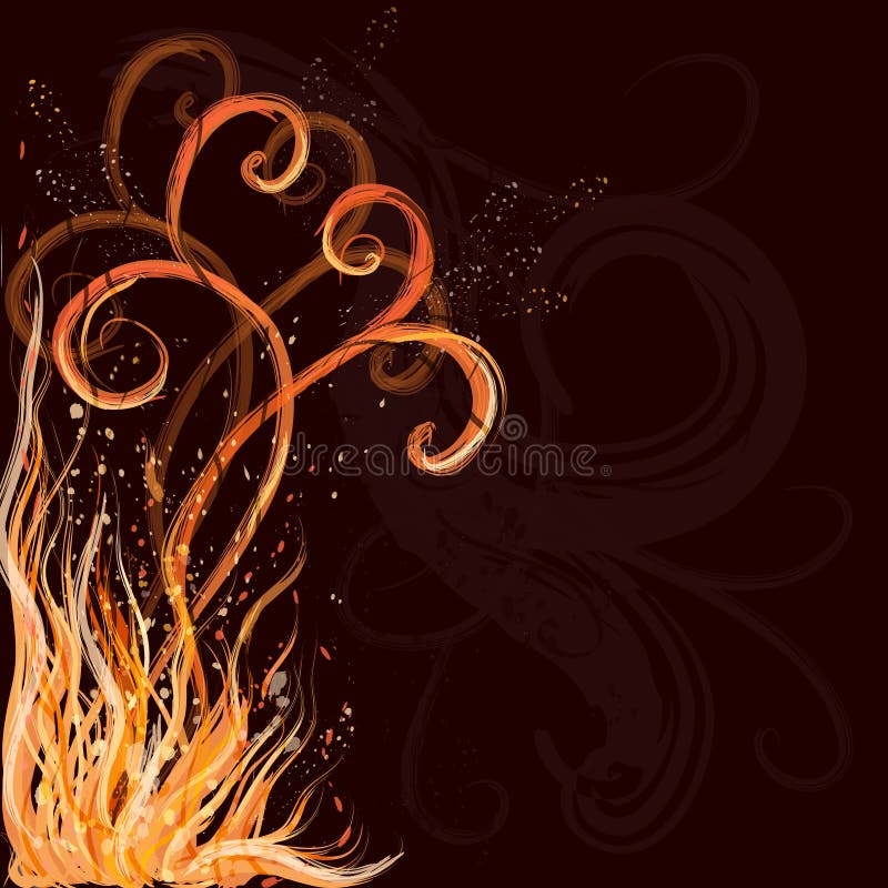 Grunge flame background stock vector. Illustration of dirty - 32037061