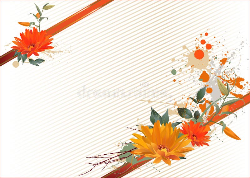 Grunge Floral Background Picture. Image: 8068615