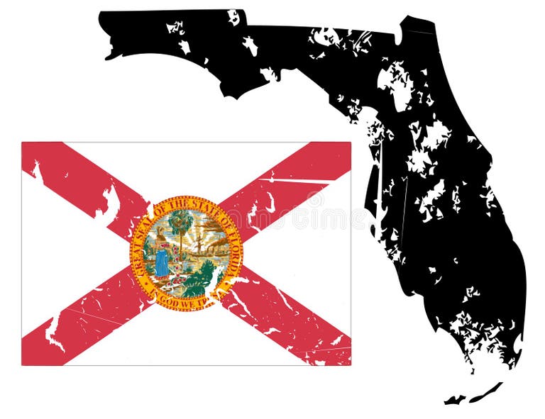 Distressed Florida Flag Stock Illustrations – 9 Distressed Florida Flag ...